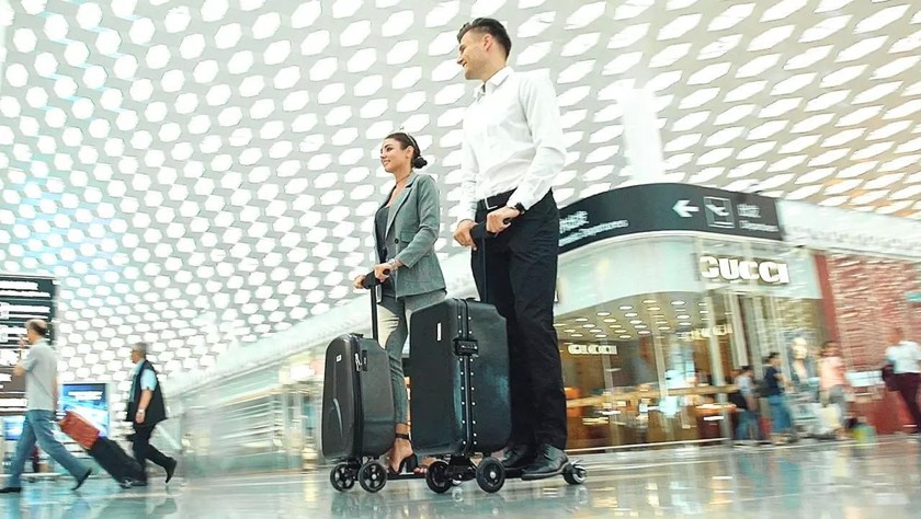 Проект Lubest: чемодан скрестили с электросамокатом | Серебряный Дождь